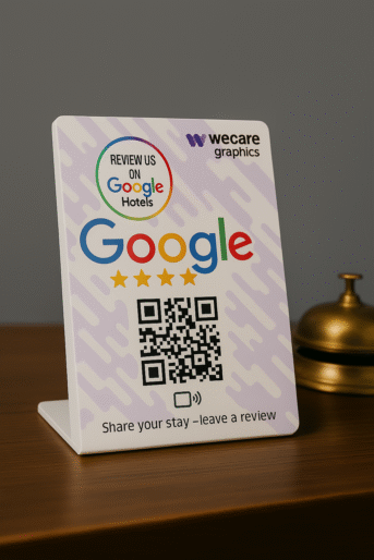 Custom Google Review NFC Stand NFC enable wecareuae.com